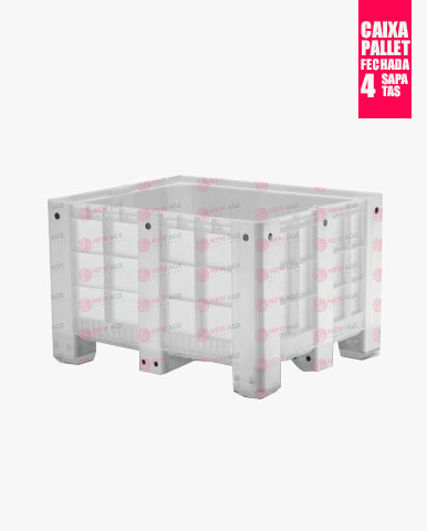 Caixas Coletoras - Caixa Pallet fechada 4 sapatas